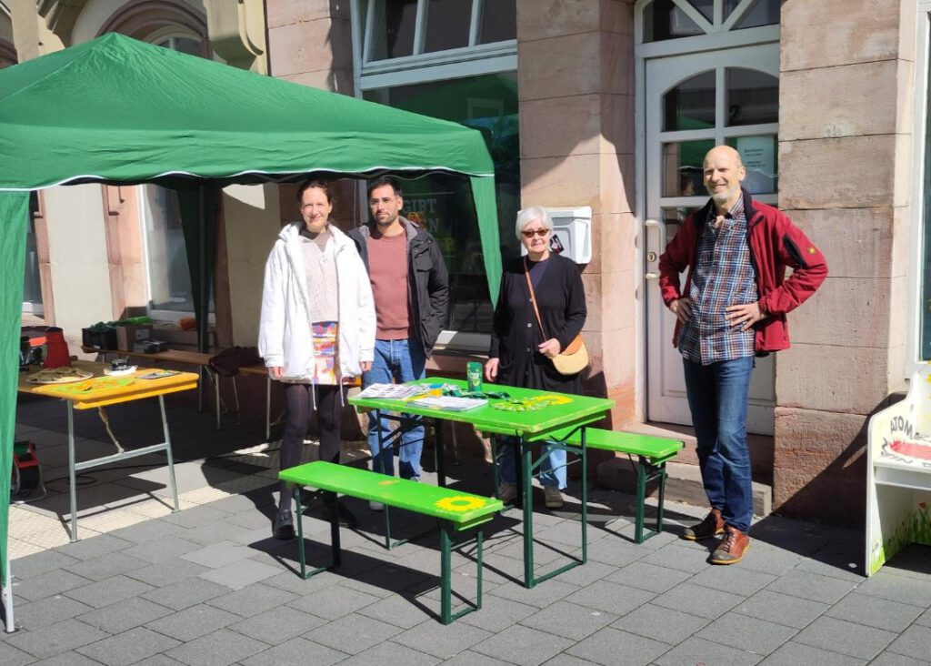 Infostände in der Stadt Kusel – Bündnis 90 / Die Grünen